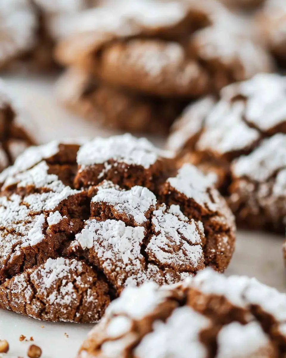 Gingerbread Crinkle Cookies